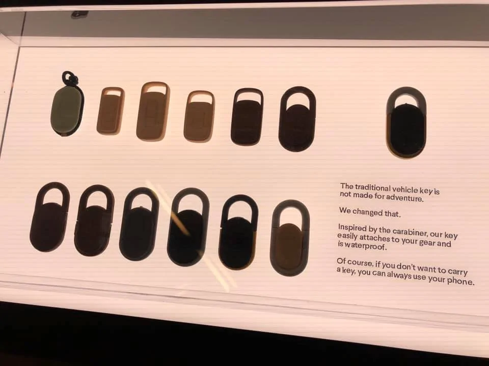 A look at Rivian key fob - carabiner shape and colors | Rivian Forum ...