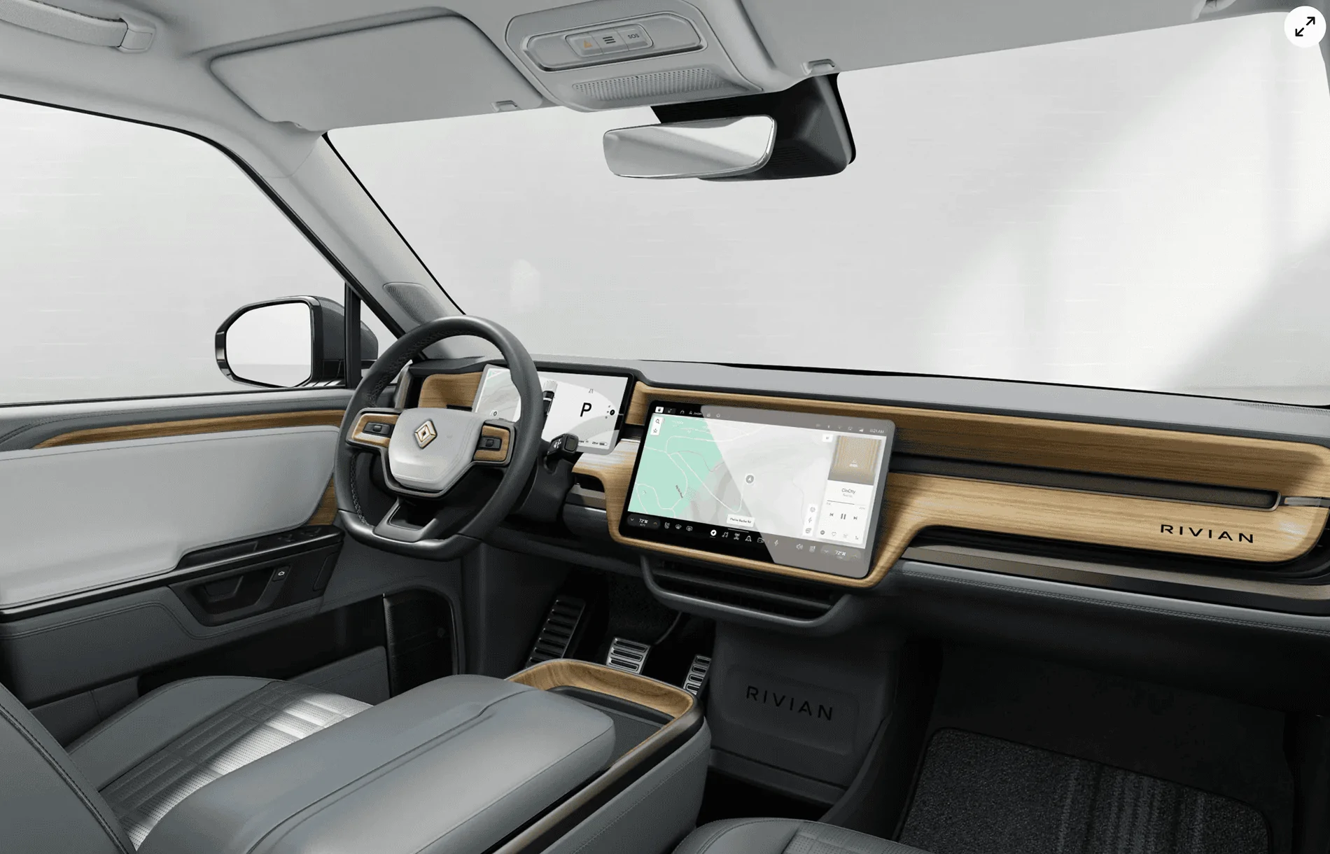 ? 2025 R1S Ascend: You can now choose SLATE SKY + WALNUT WOOD interior ...