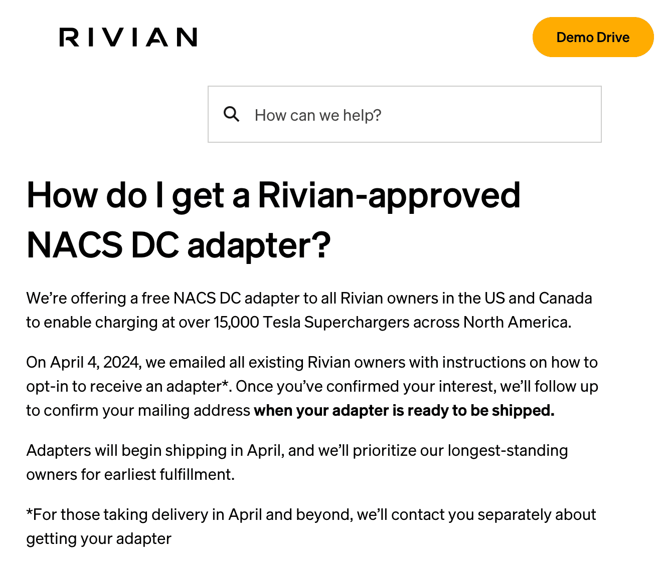 Multiple Rivian Owner and Free NACS Adapter - My Experience | Rivian Forum - R1T R1S R2 R3 News ...