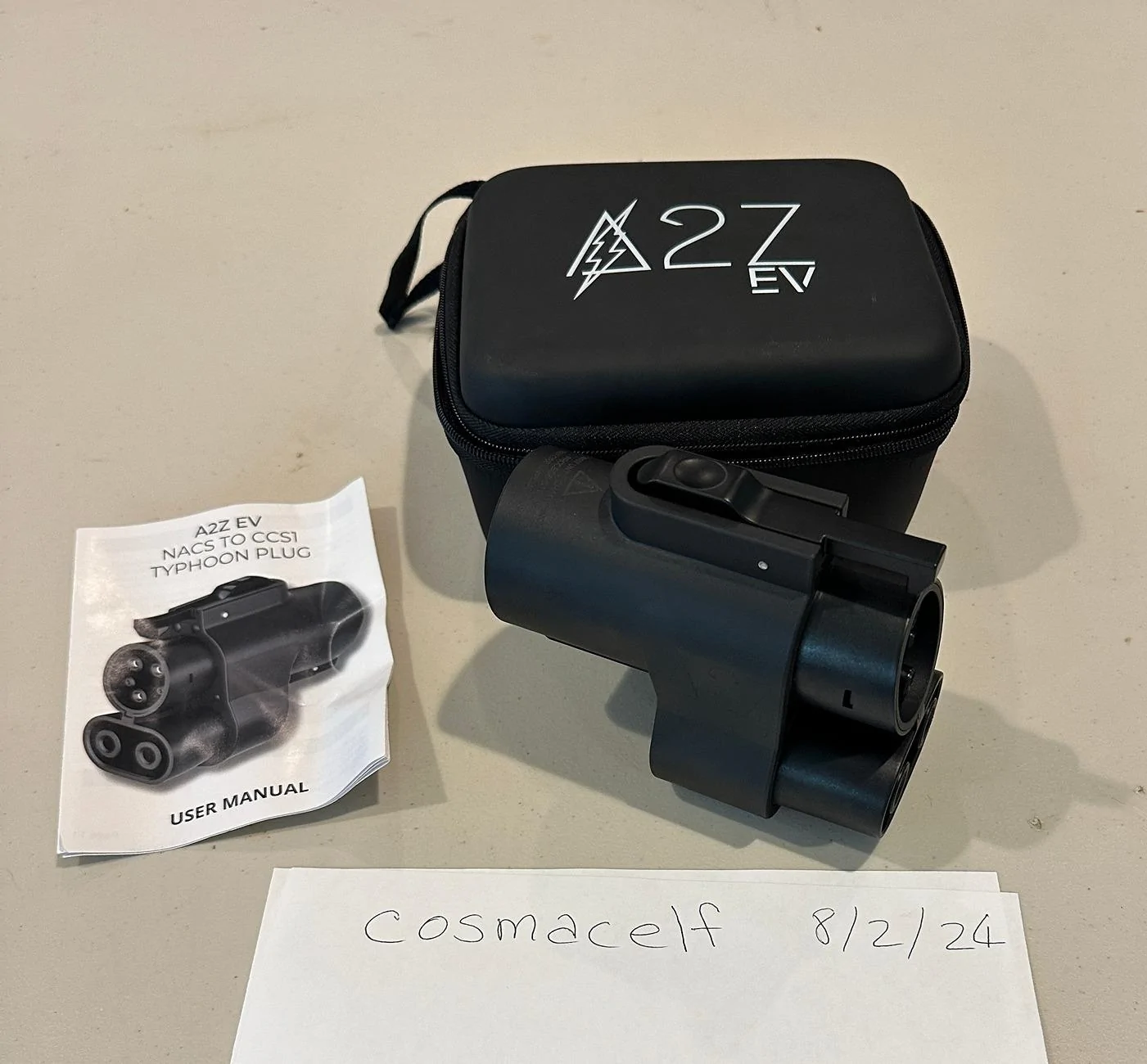 California - A2Z NACS Adapter, case, manual | Rivian Forum - R1T R1S R2 ...