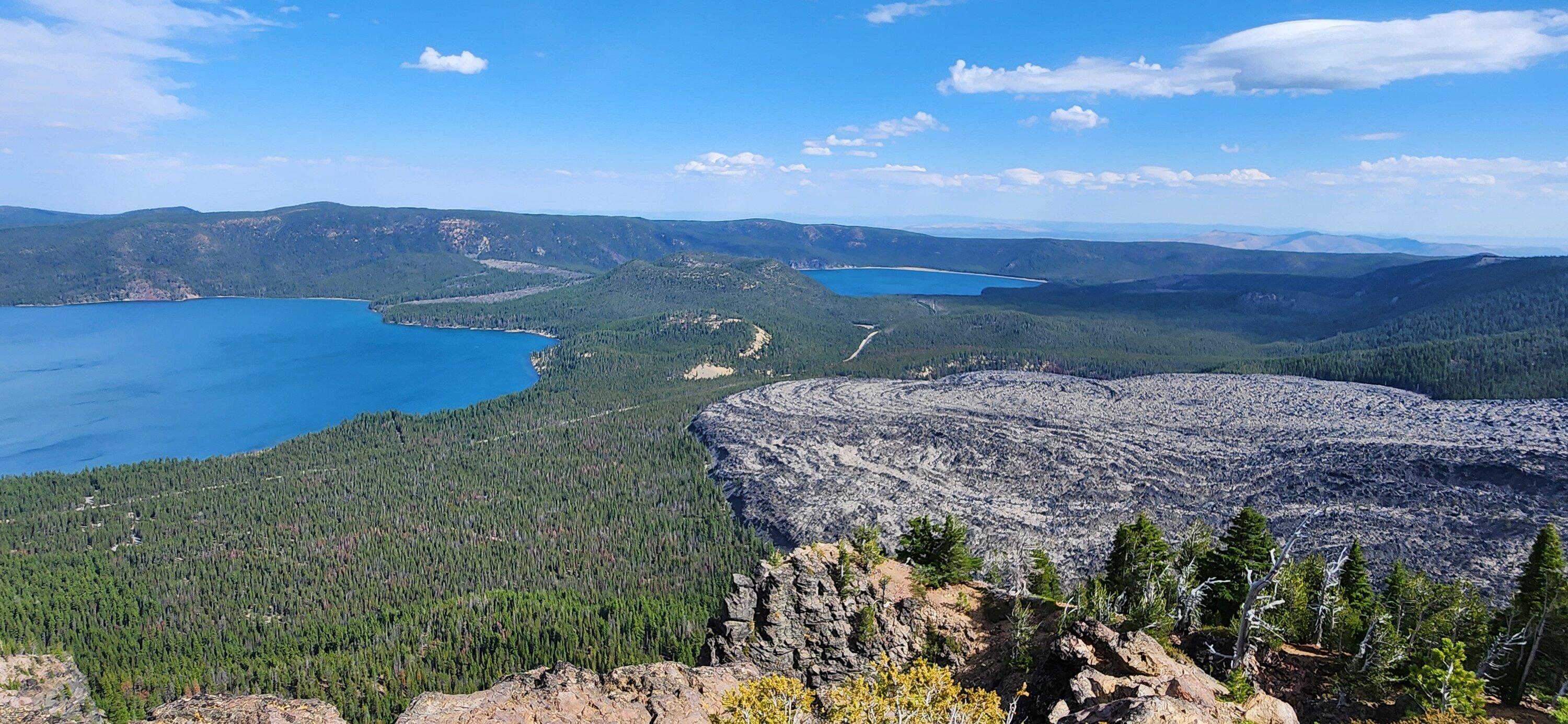 Newberry Volcano Oregon Trip Towing "All-Electric" Aliner AMP | Rivian ...