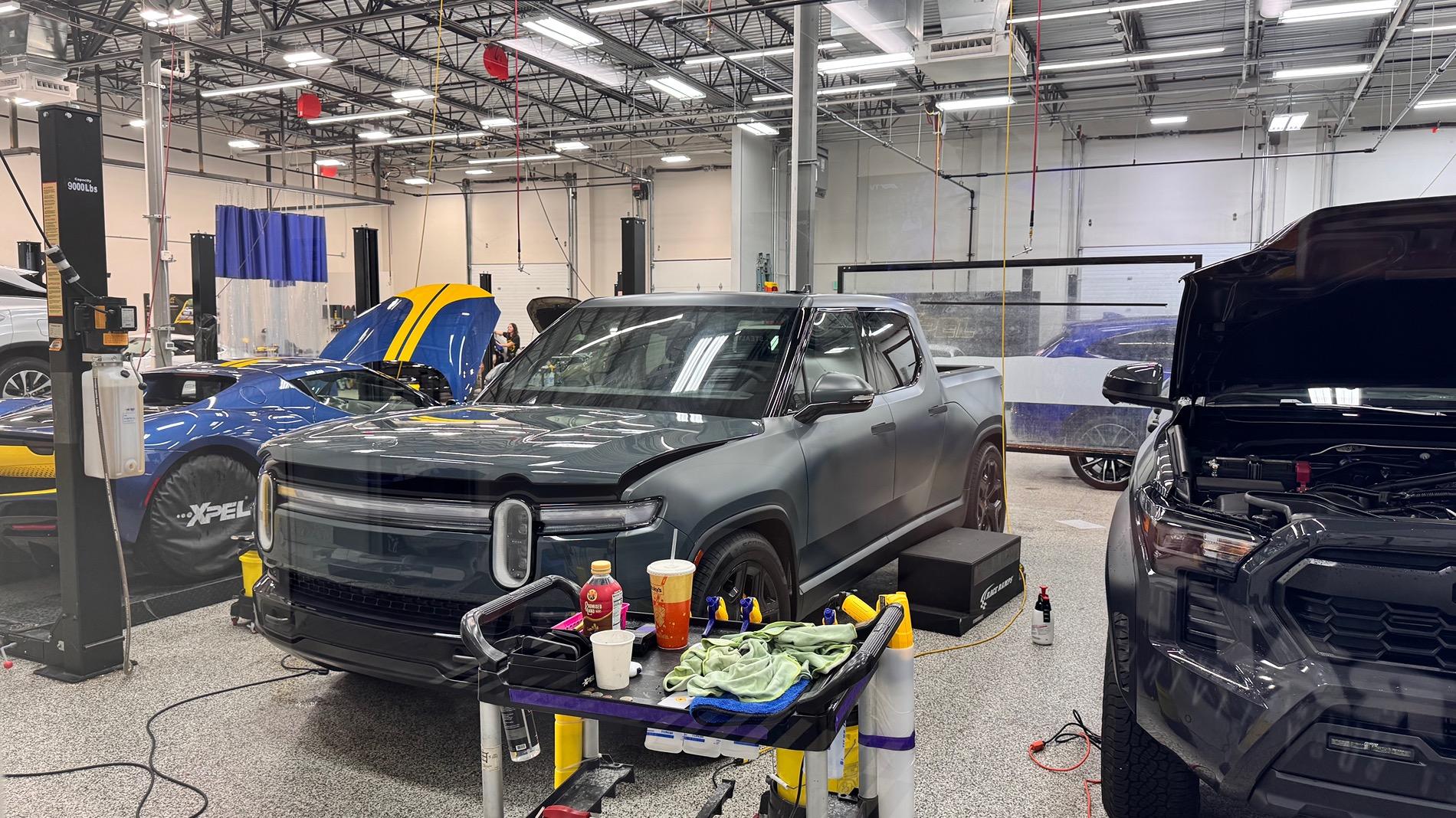 Storm Blue wrapped in XPEL Stealth PPF -- photos | Rivian Forum - R1T ...