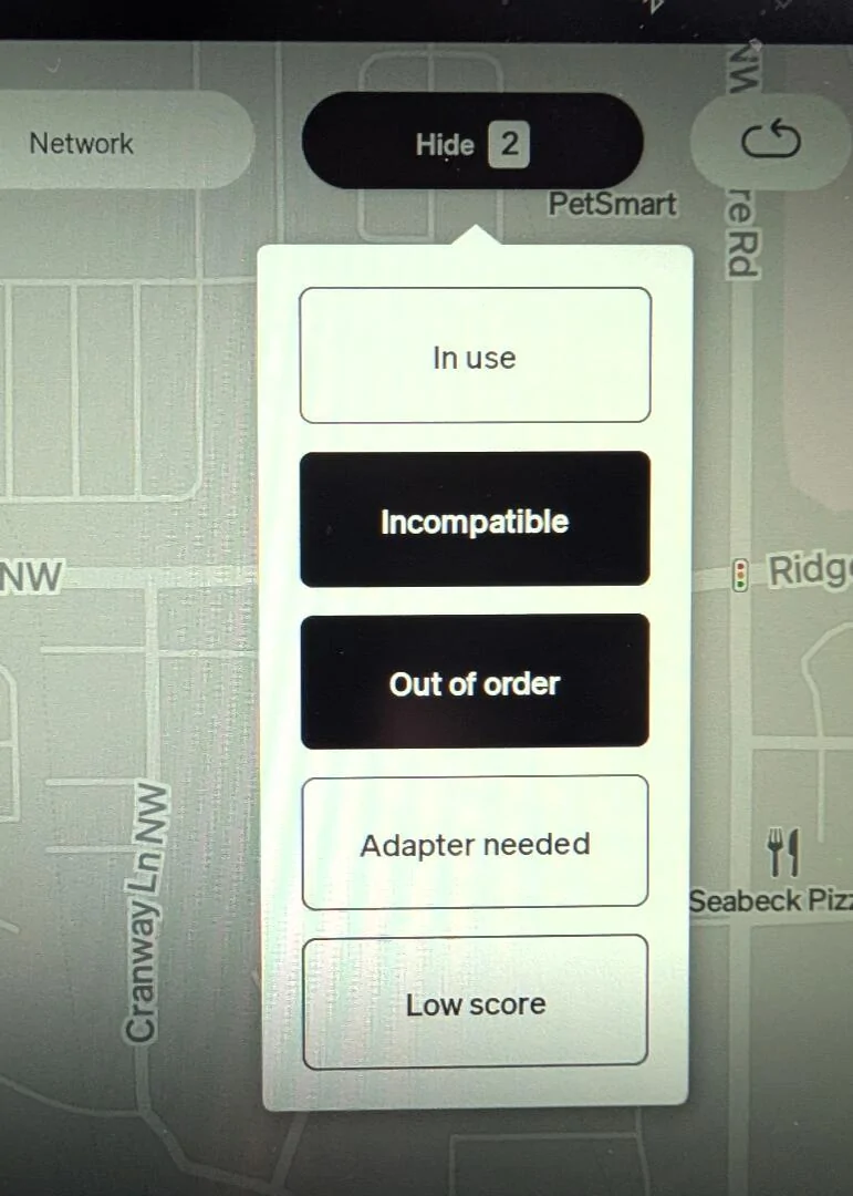 Rivian reroute for a out of service charger station | Rivian Forum ...