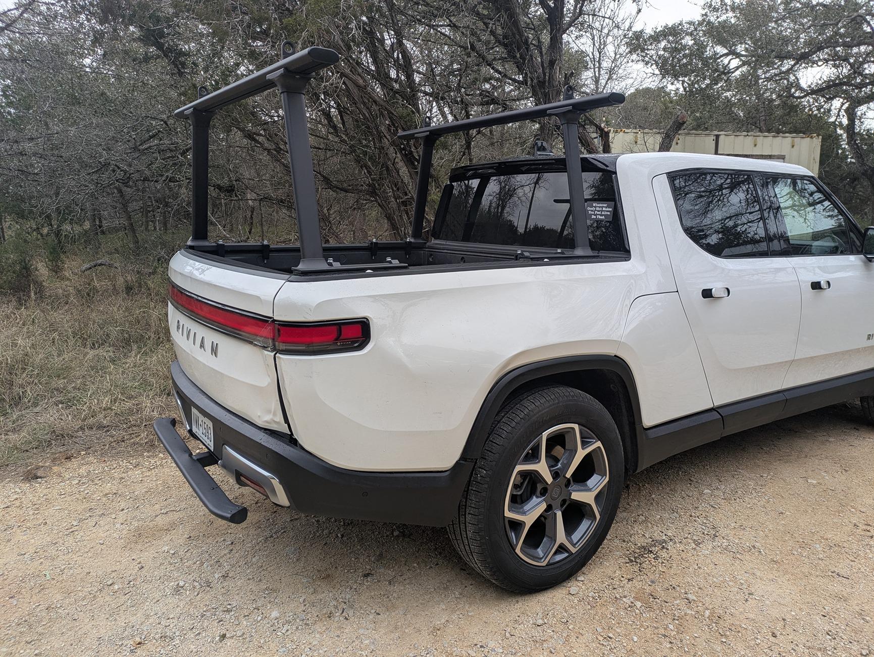 Custom modified bed rack for my Rivian R1T | Rivian Forum - R1T R1S R2 ...