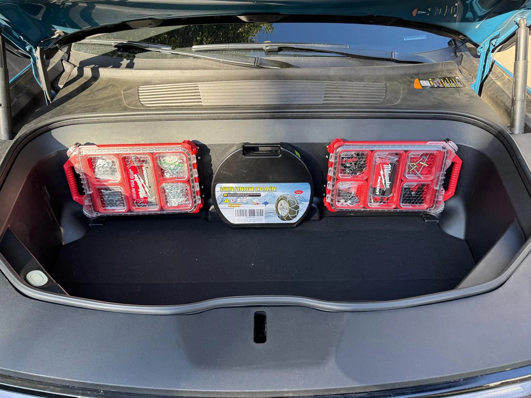 Milwaukee Packout organizers for the frunk | Rivian Forum - R1T R1S R2 ...