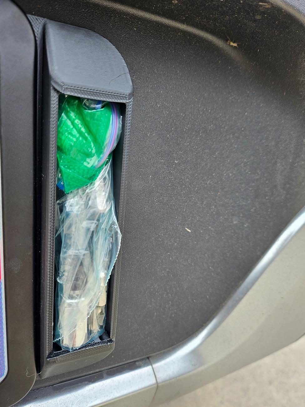 Frunk Emergency Access Tool Holder Idea | Rivian Forum - R1T R1S R2 R3 ...