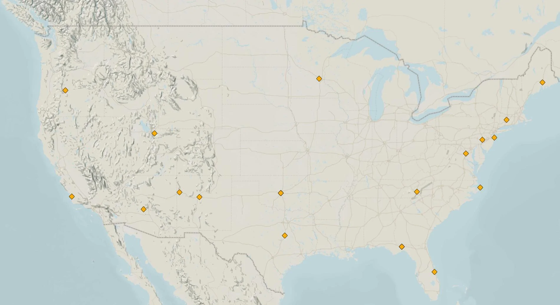 RAN Rivian Charging Stations Locations Map via Google Maps | Page 144 ...