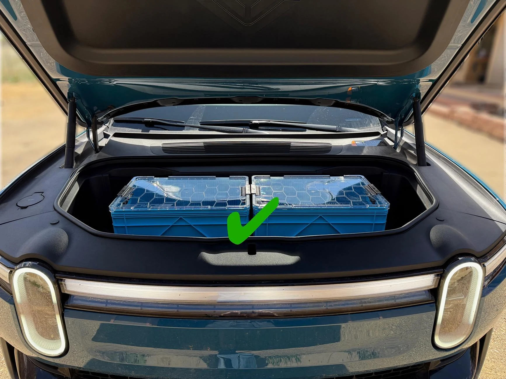 Has anyone tried Sidio crates in R1S Gen 2 frunk? | Rivian Forum - R1T ...