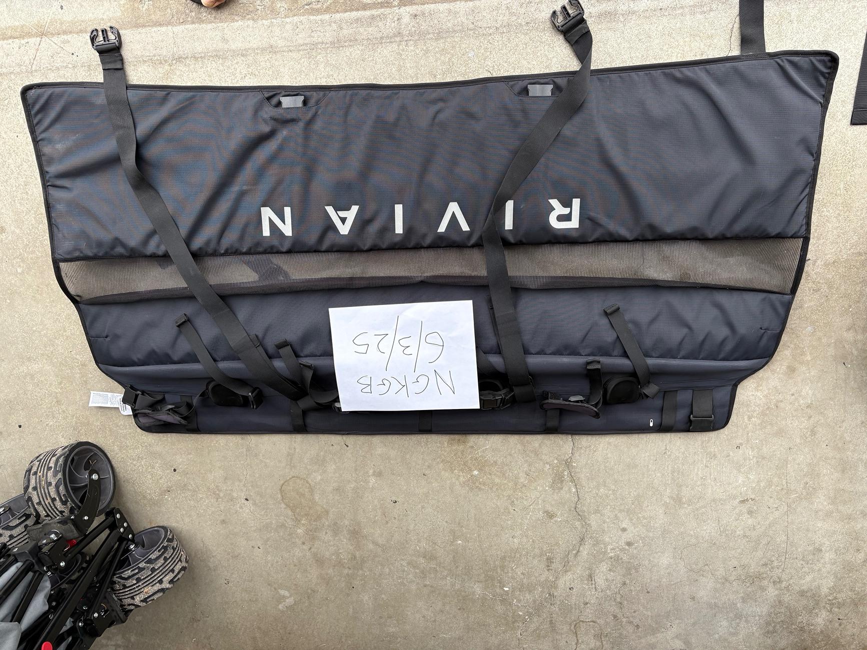 California - R1T Rivian Tailgate Bike Pad. Lightly used. 100 OBO ...