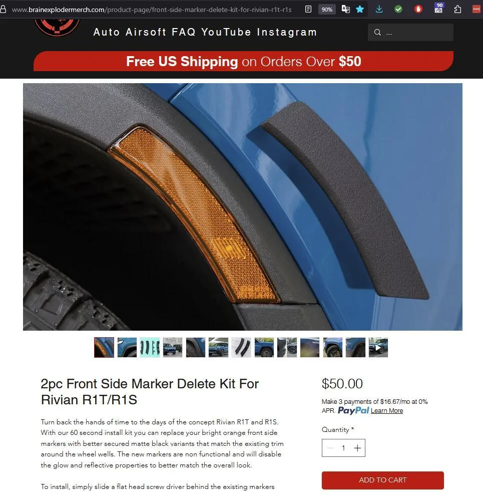 want to purchase a Reflector Lens Right front wheelwell | Rivian Forum ...