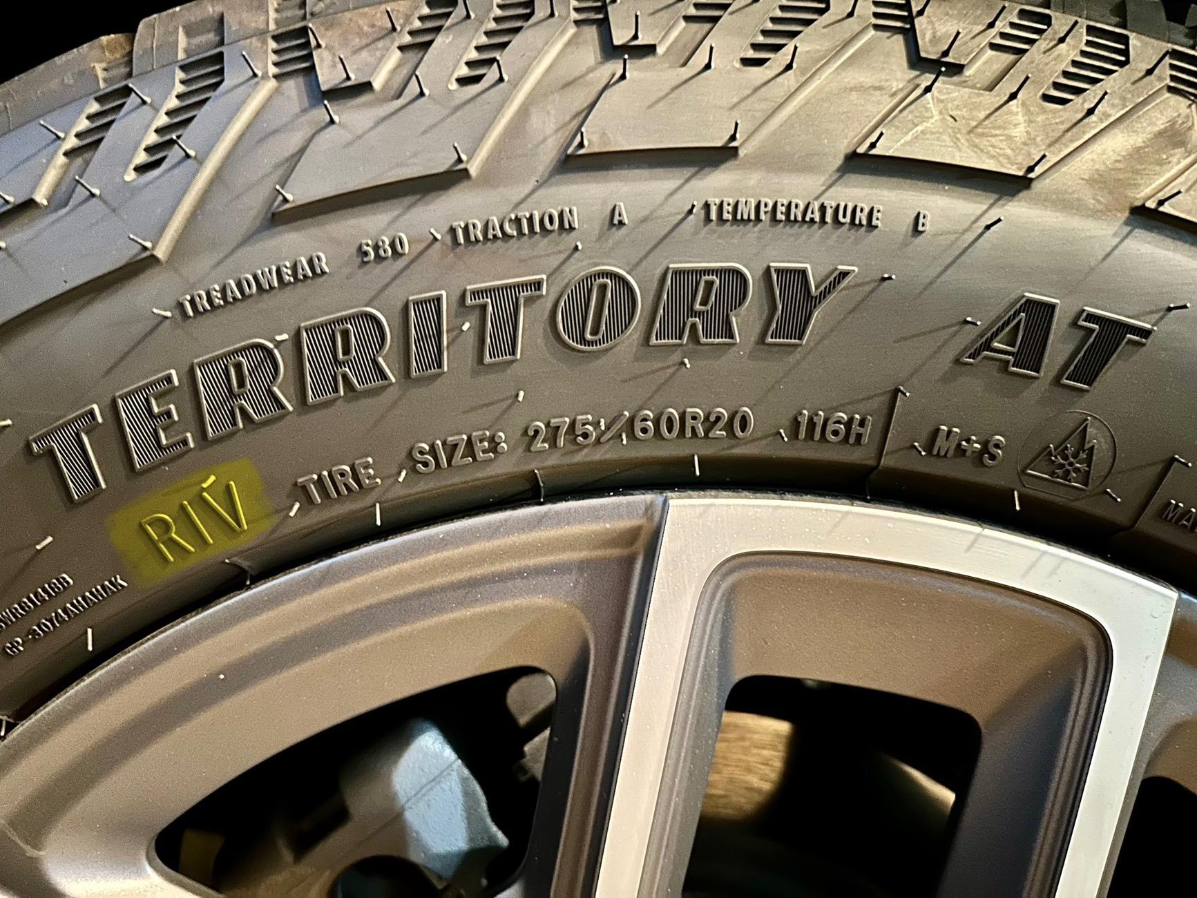 20" Inch - Goodyear Territory AT 275/60/20 Factory AT tires + saving ...