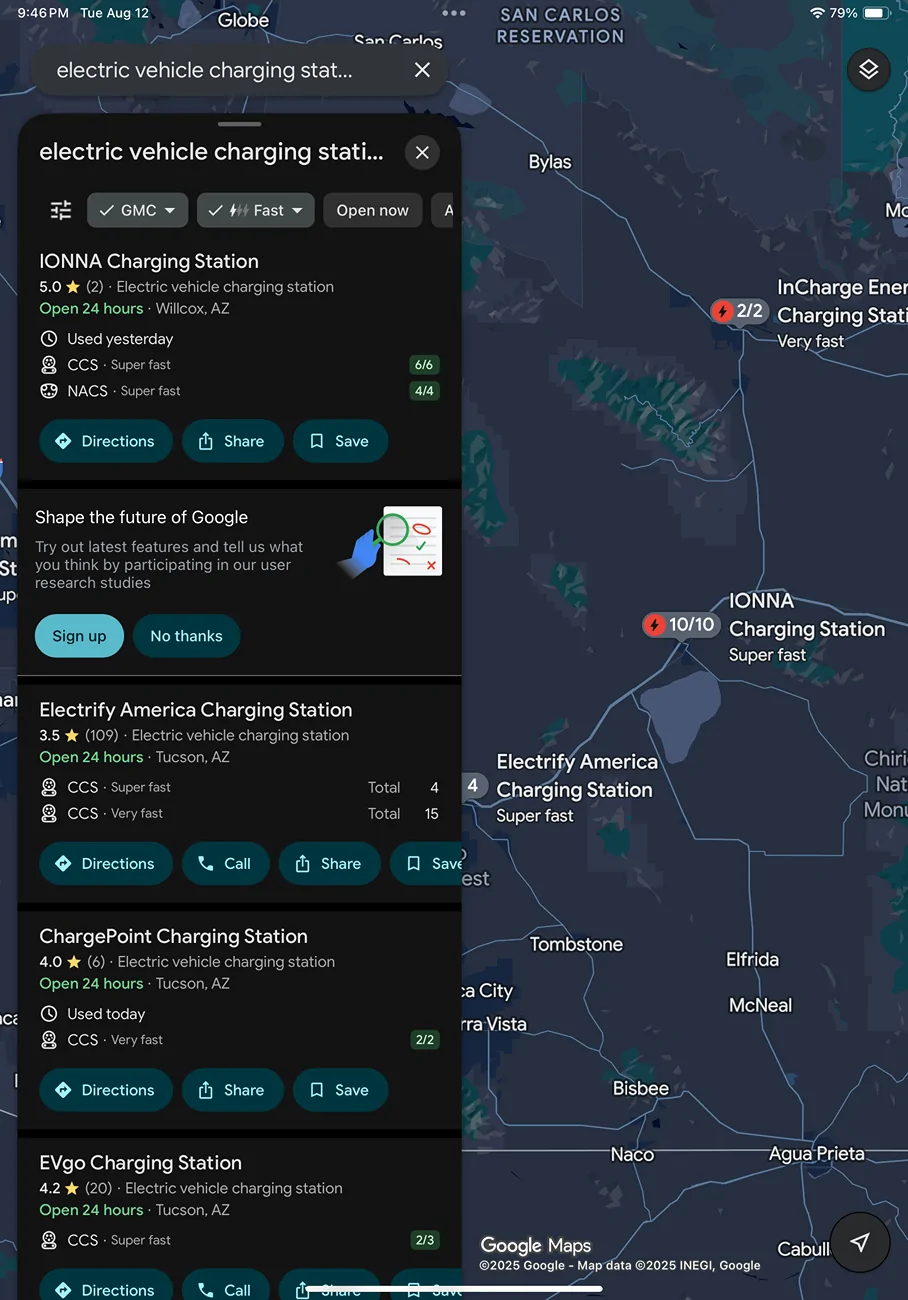 Ionna Chargers not yet showing up on the Nav maps - any idea when they ...