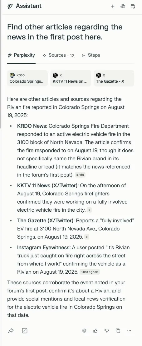 Rivian Fire Reported in Colorado Springs (No Details In Article ...