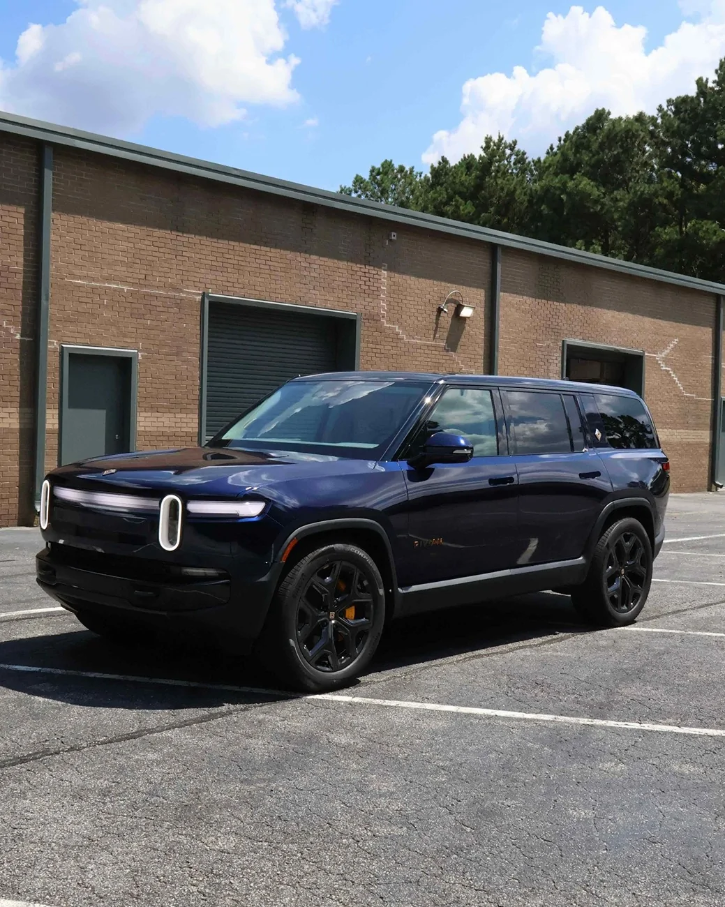 From Stock Color to Stunning: My R1S in Dark Blue Wrap | Rivian Forum ...