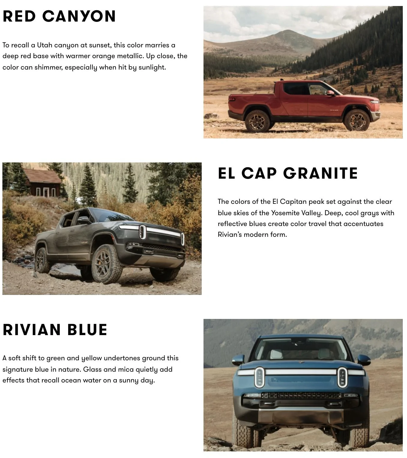 Rivian Colors Feature (including Limestone!!): EARTH TONES - The ...