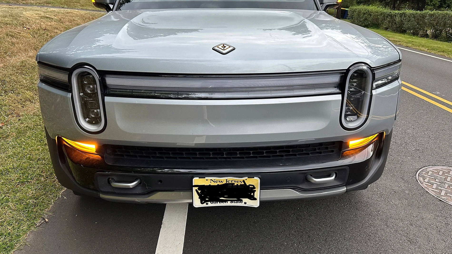Accident with a deer - Minor damage in front | Rivian Forum - R1T R1S ...