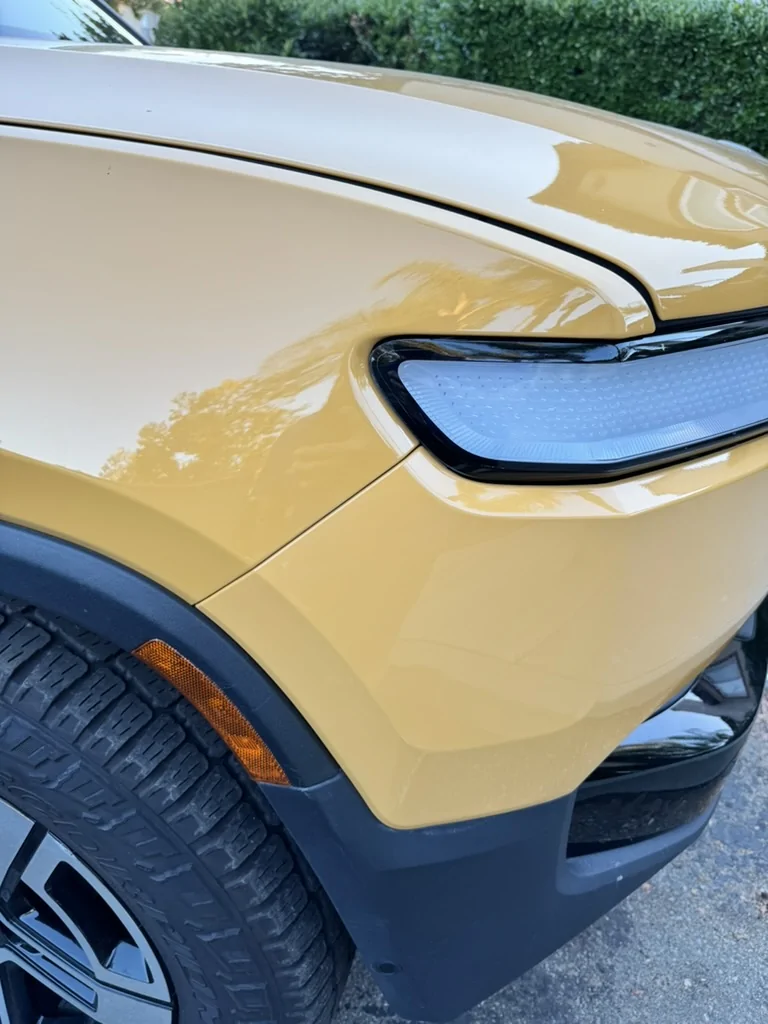 Rivian 3rd party shop can't seem to get front bumper paint job correct ...