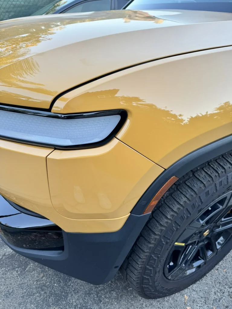 Rivian 3rd party shop can't seem to get front bumper paint job correct ...