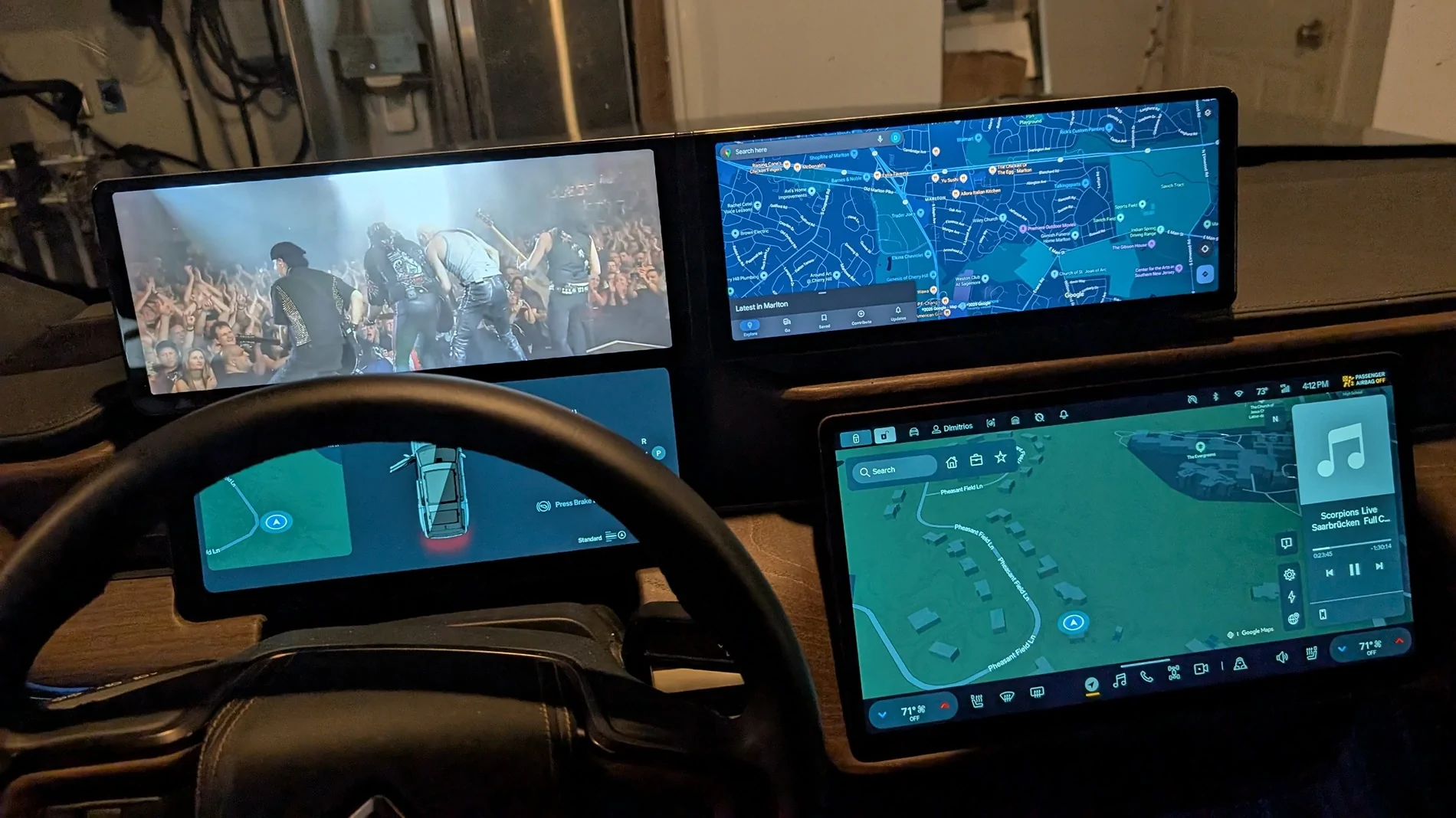 Added dual Android screens | Rivian Forum - R1T R1S R2 R3 News, Specs ...