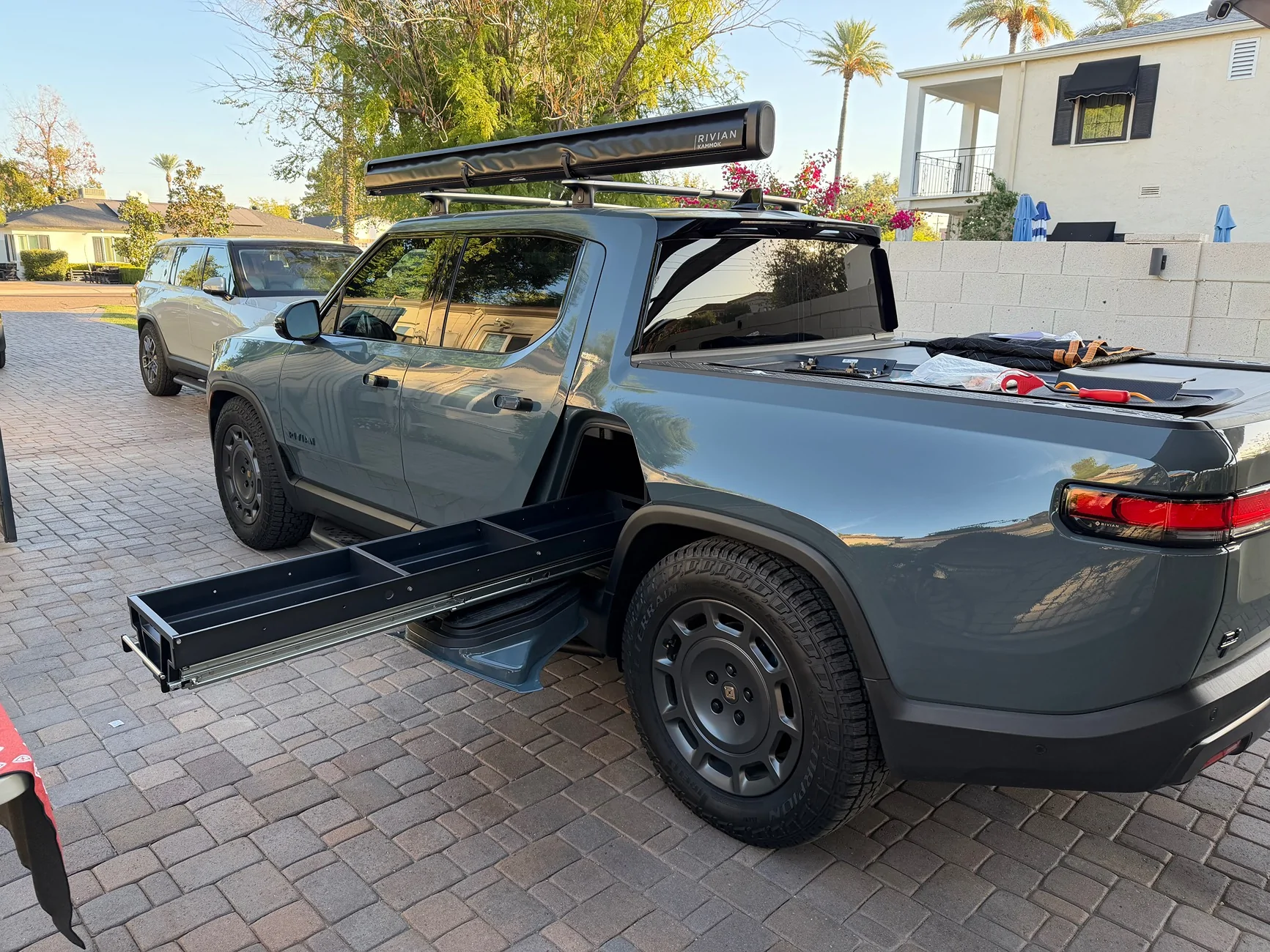 Boxgods (Rivian Aftermarket Group) Gear Tunnel Slide Out Utility Tray Install & Review | Rivian ...