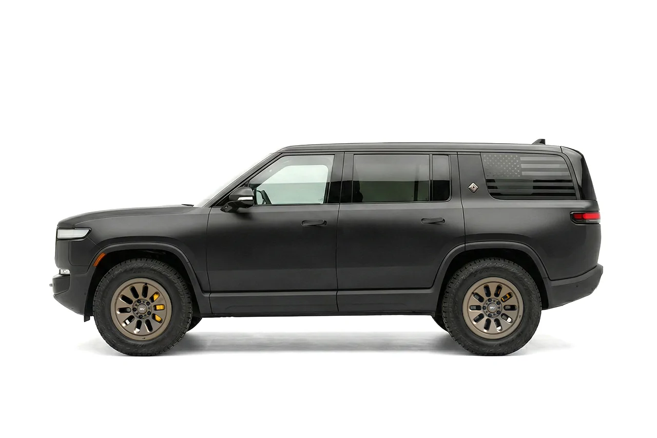 NEW Product Alert - American Flag Inspired Rear Window Decal for Rivian ...