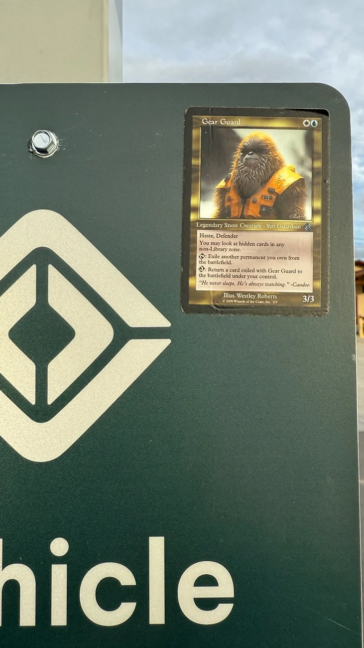 Found out where Gear Guard came from: spotted at RAN charging station ...