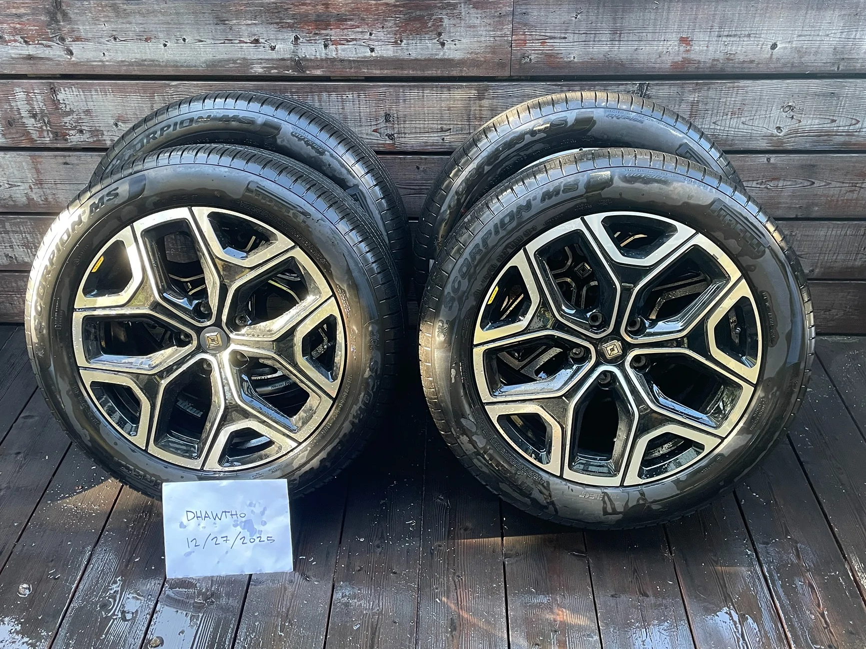 California - 22" Sport Bright Wheels w/ OEM Pirelli Scorpion M+S ...