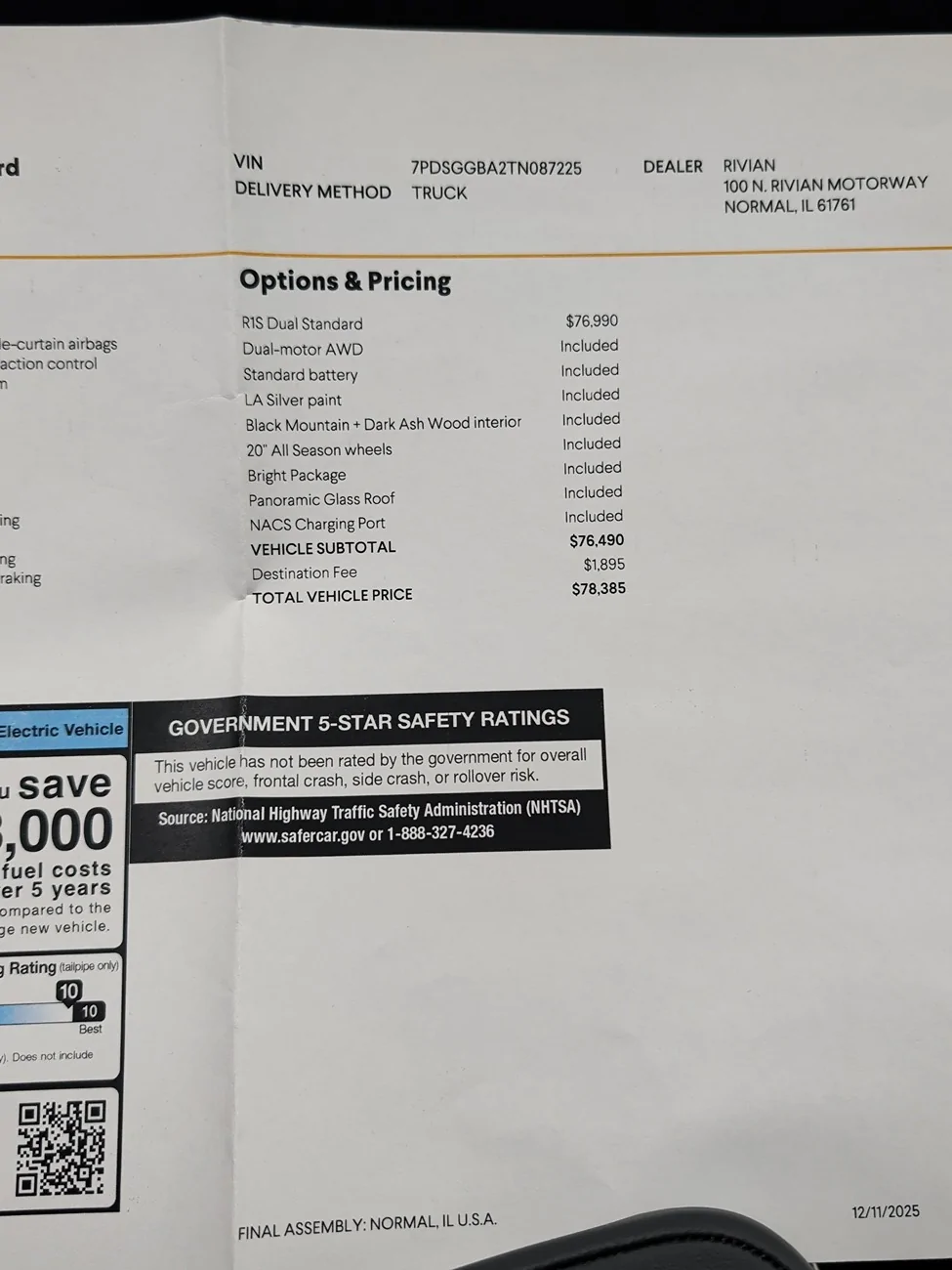 New Jersey - 2026 RS1 Dual Standard for sale | Rivian Forum - R1T R1S ...