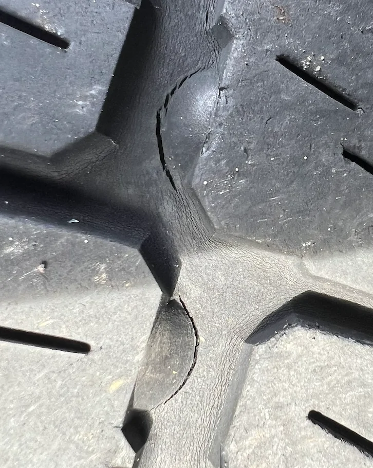 2.5 Year Old OE Scorpion AT Tire looks like a 6 year old tire | Rivian ...