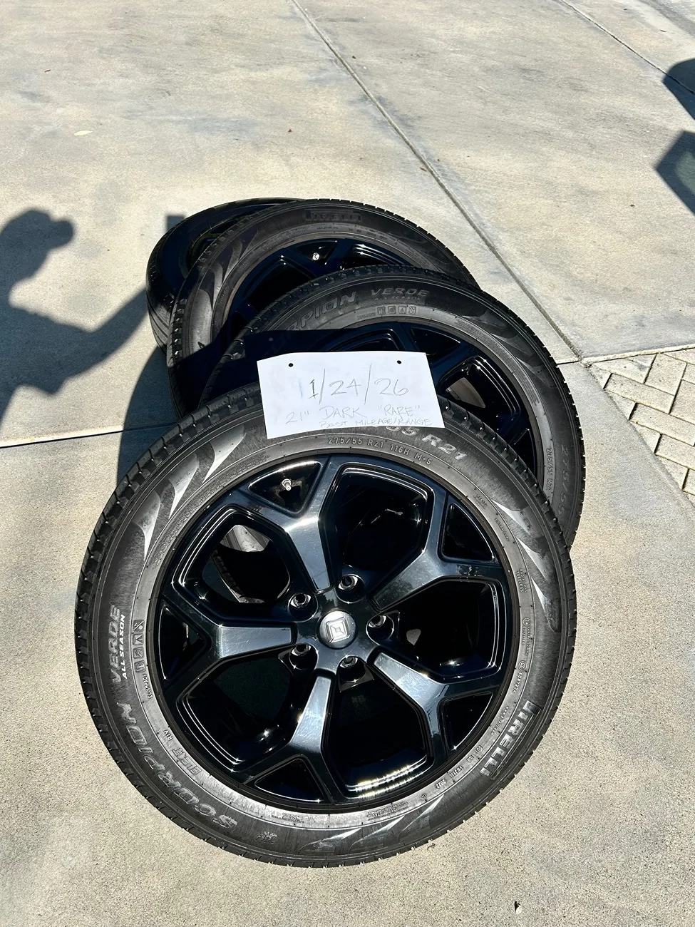 California - **RARE** 21” Dark Rivian Wheels & Pirelli Scorpion Verde ...