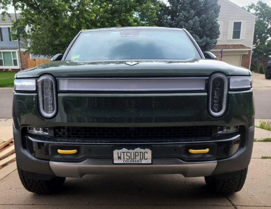 Adhesive front license plate | Rivian Forums - R1T R1S R2 R3 News ...