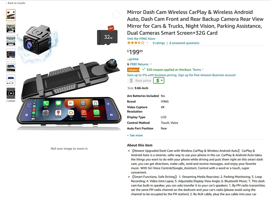 Carplay Added to My R1T With New Rear View Mirror | Rivian Forum - R1T ...