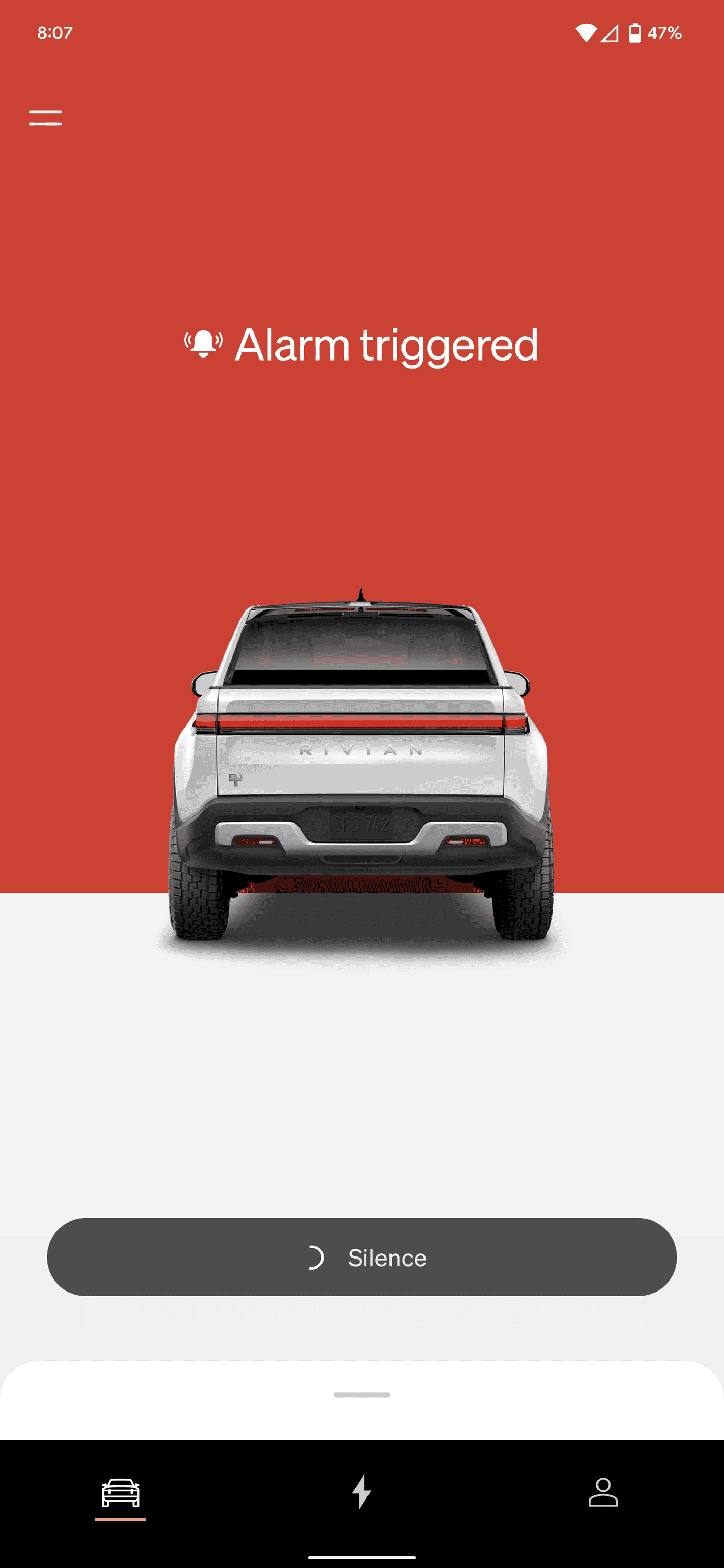Alarm Notification in Rivian App | Rivian Forum - R1T R1S R2 R3 News ...