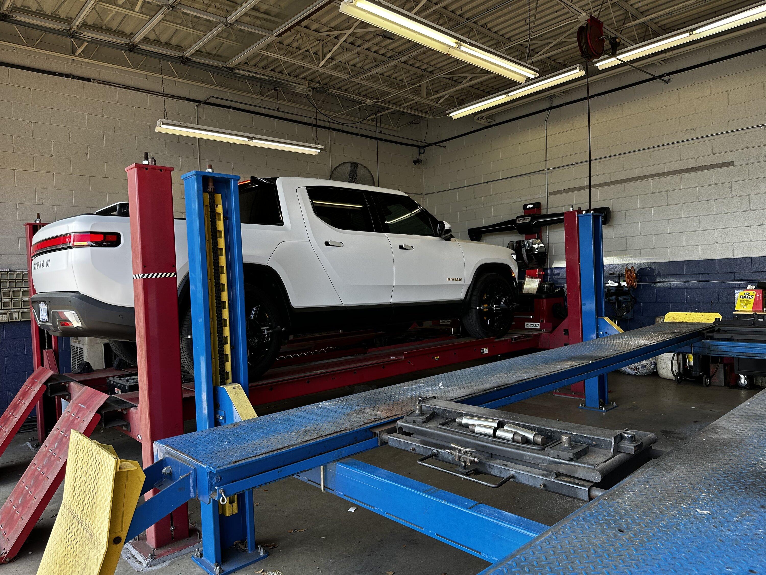 Taking Rivian to a tire shop for alignment and tire rotation | Page 3 ...