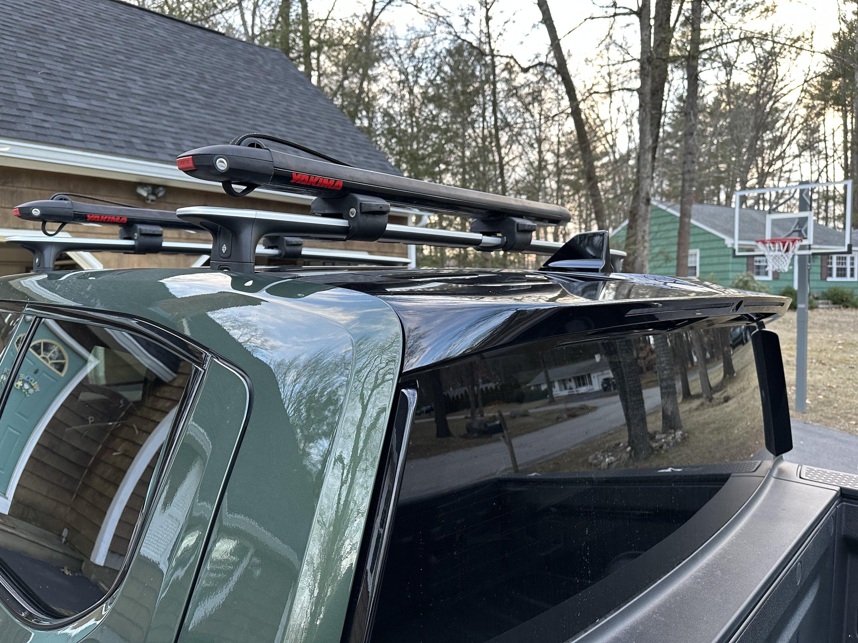 SUP Dawg? Why are you whistling at me?? [Yakima SUP Dawg rack on Rivian Crossbars whistle and I ...