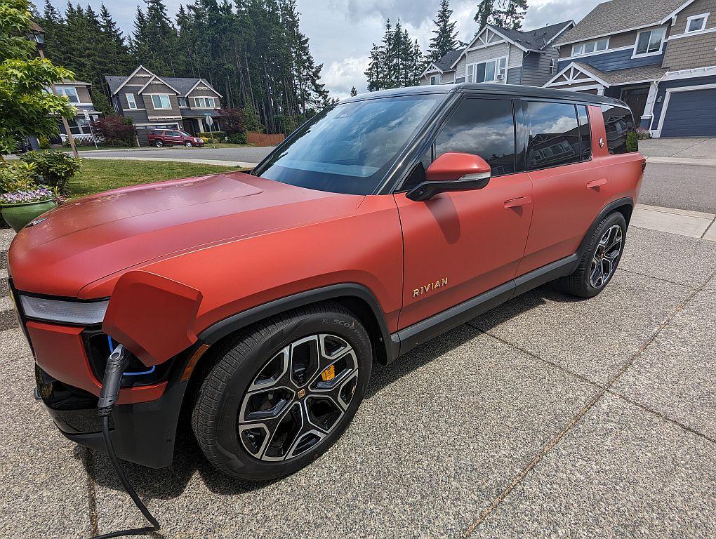 My Red Canyon R1S in PPF Stealth Wrap | Rivian Forum - R1T R1S R2 R3 ...