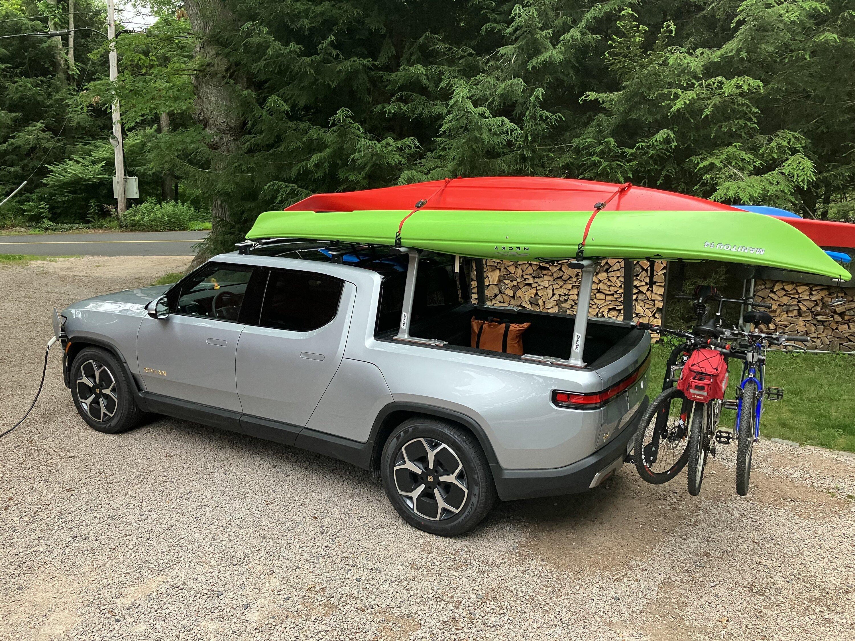 Custom modified bed rack for my Rivian R1T | Rivian Forum - R1T R1S R2 ...