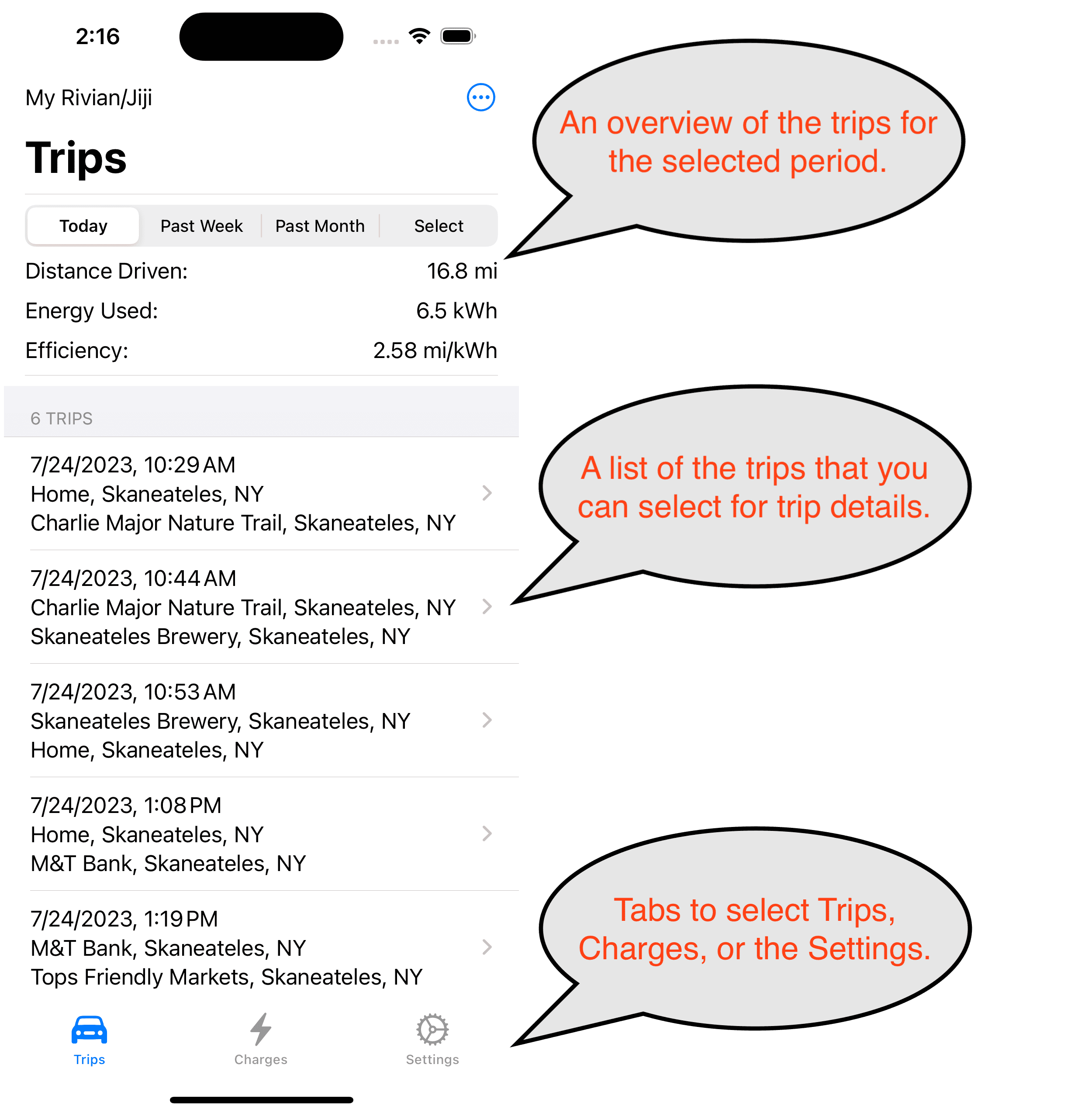 Preview of my iOS Rivian trip / charge app | Rivian Forum - R1T R1S R2 ...