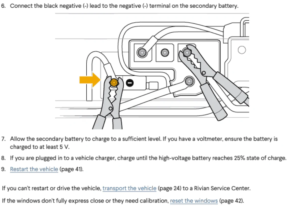 "New" 12V Battery Jump Start process update from Rivian | Rivian Forum ...