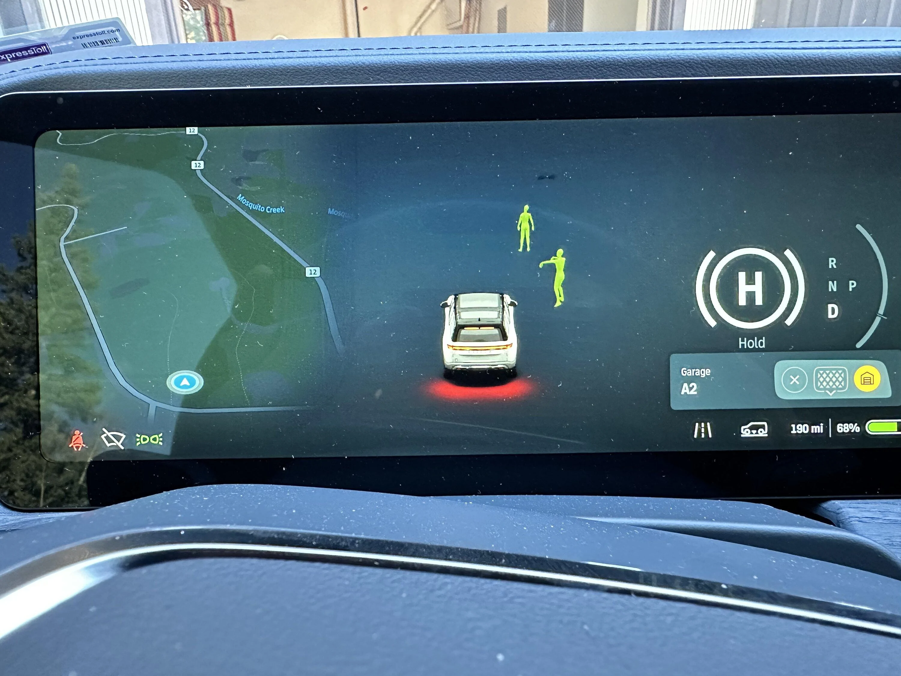 Halloween Mode: love that pedestrians on the drivers screen turn into ...