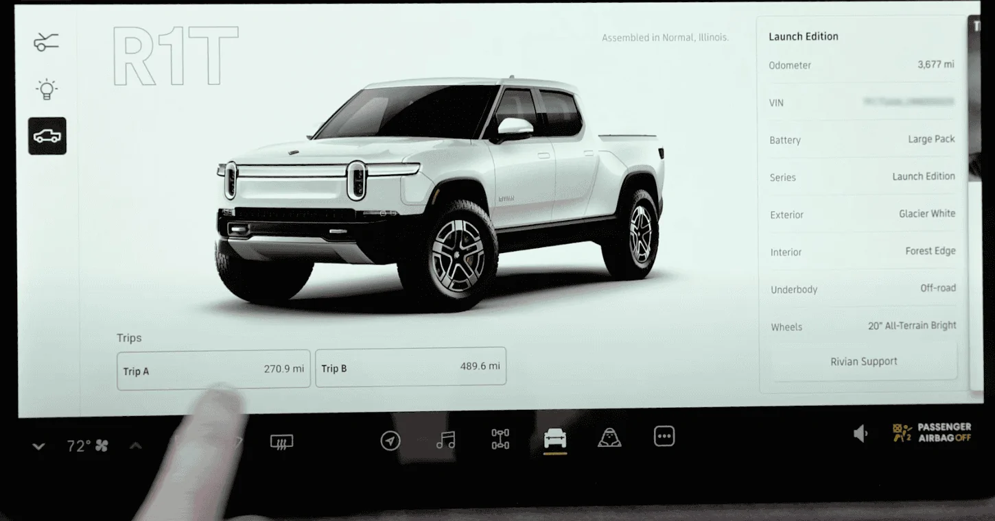 Some missing icons on display menu? | Rivian Forums - R1T R1S R2 R3 ...