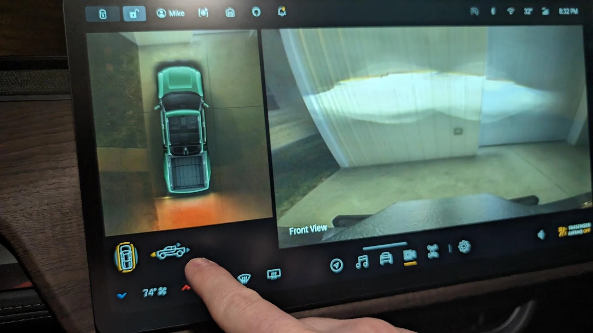 How to have front and rear cameras on while driving? | Rivian Forum ...