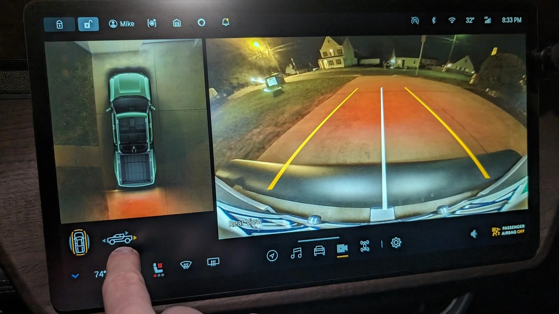 How to have front and rear cameras on while driving? | Rivian Forum ...