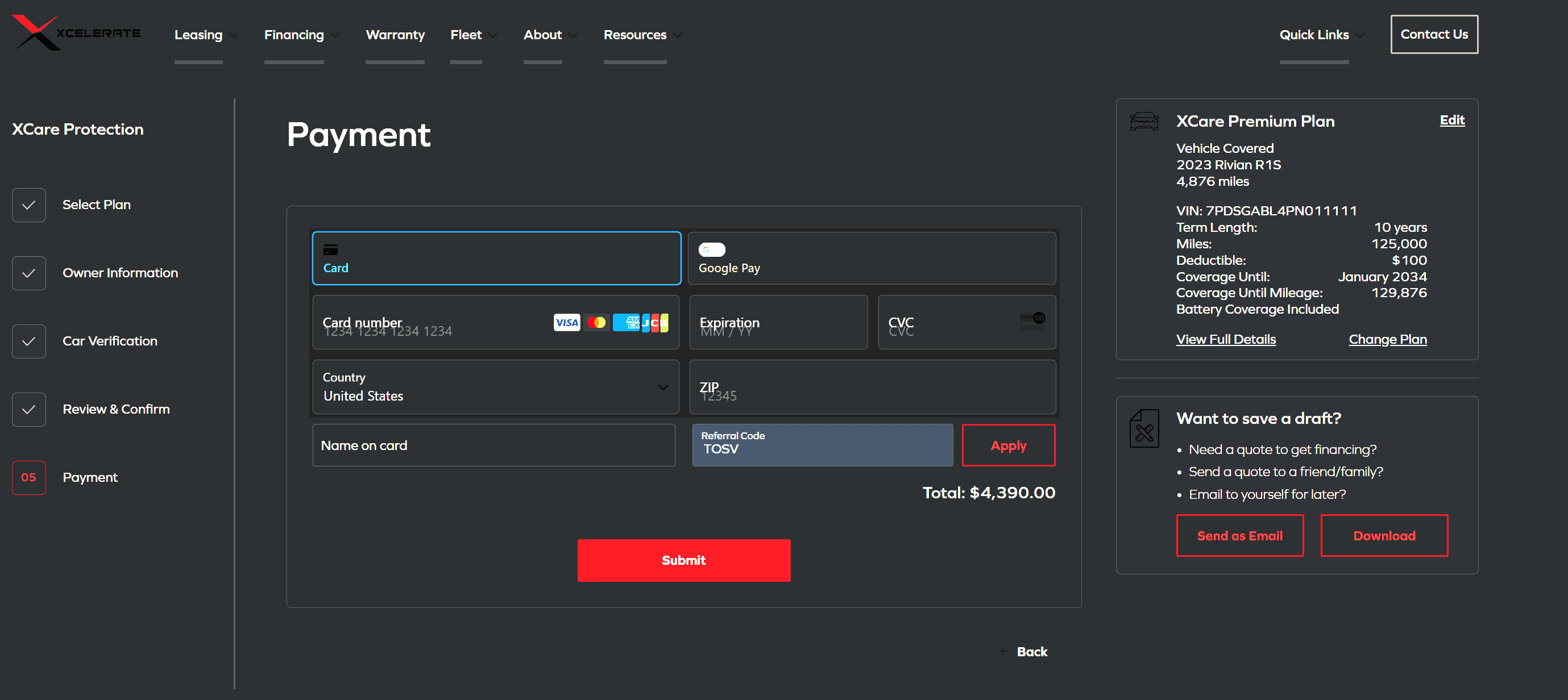 Extended warranty &Xcelerate Auto | Rivian Forum - R1T R1S R2 R3 News ...
