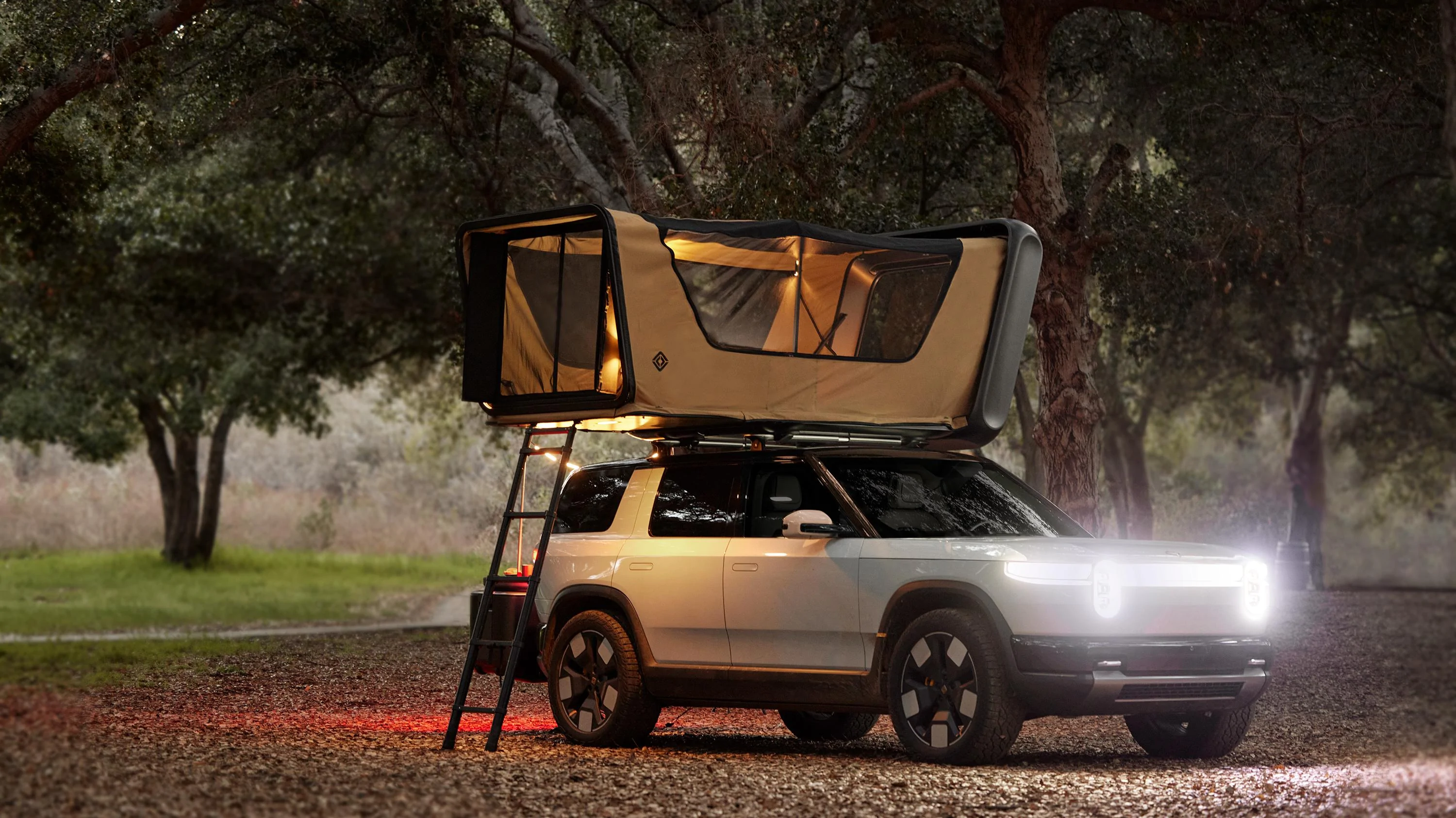 Rivian "Treehouse" Rooftop Tent & Travel Kitchen for the R2 | Rivian ...
