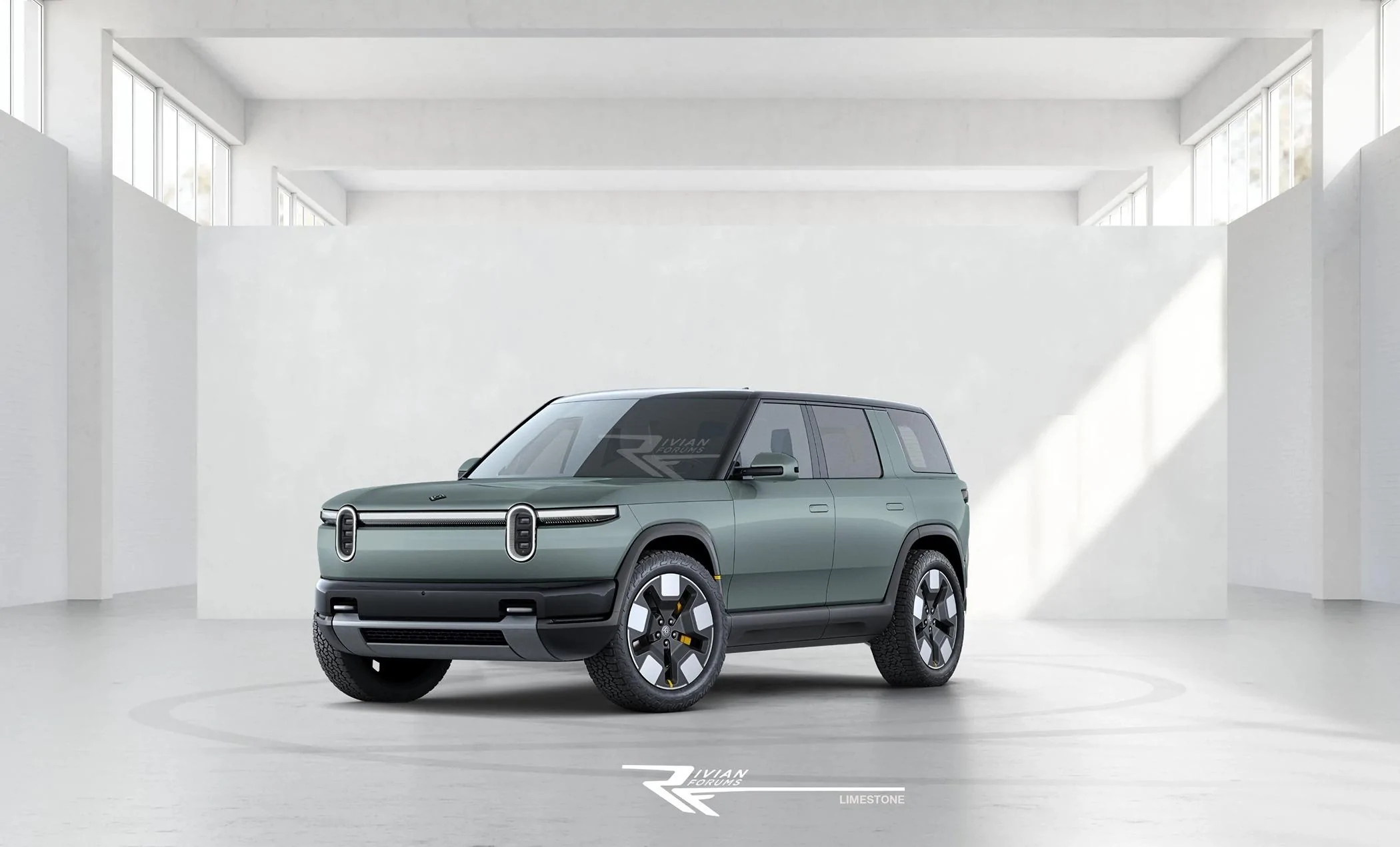 R2 Limestone (Colors Preview) ? | Rivian Forum - R1T R1S R2 R3 News ...