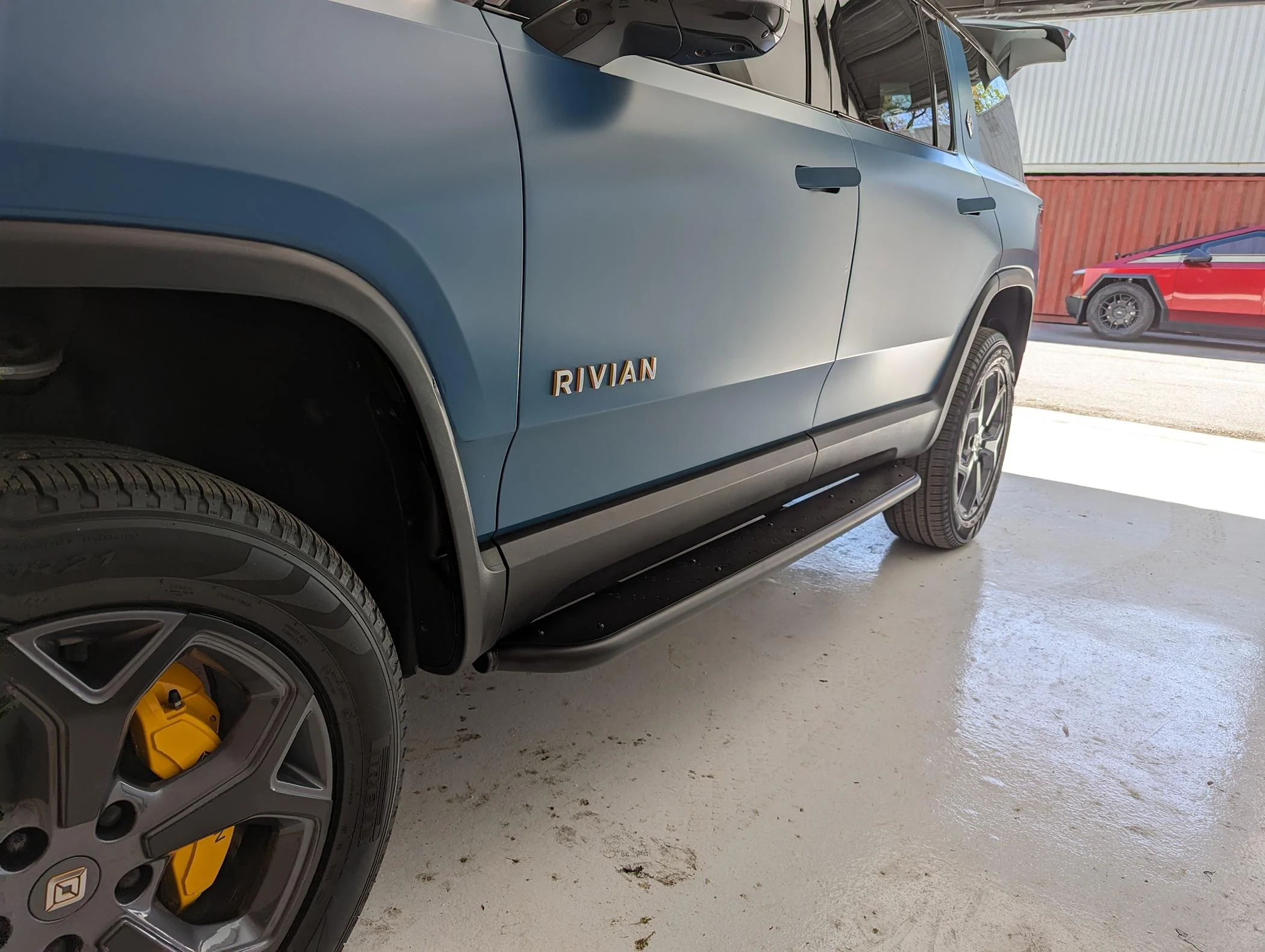 Installed R1S RMaxx running boards at EV Sportline in Atlanta | Rivian ...