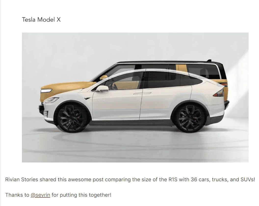 R1/R2 comparably sized vehicles | Rivian Forums - R1T R1S R2 R3 News ...