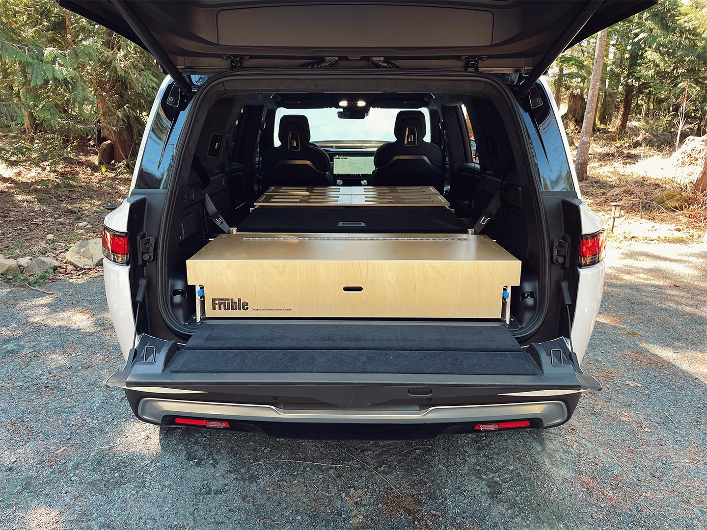 Rivian R1S Camper Kit / Camp Kitchen System by Fruble | Rivian Forum ...