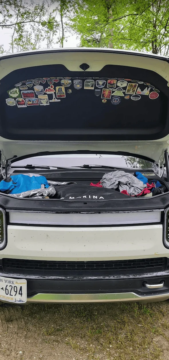 NY to Vermont camping trip with Prinsu Rack + iKamper | Rivian Forum ...